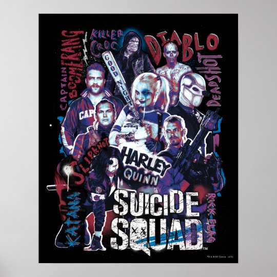 Suicide Squad | Task Force X Typography Photo Poster | Zazzle.com