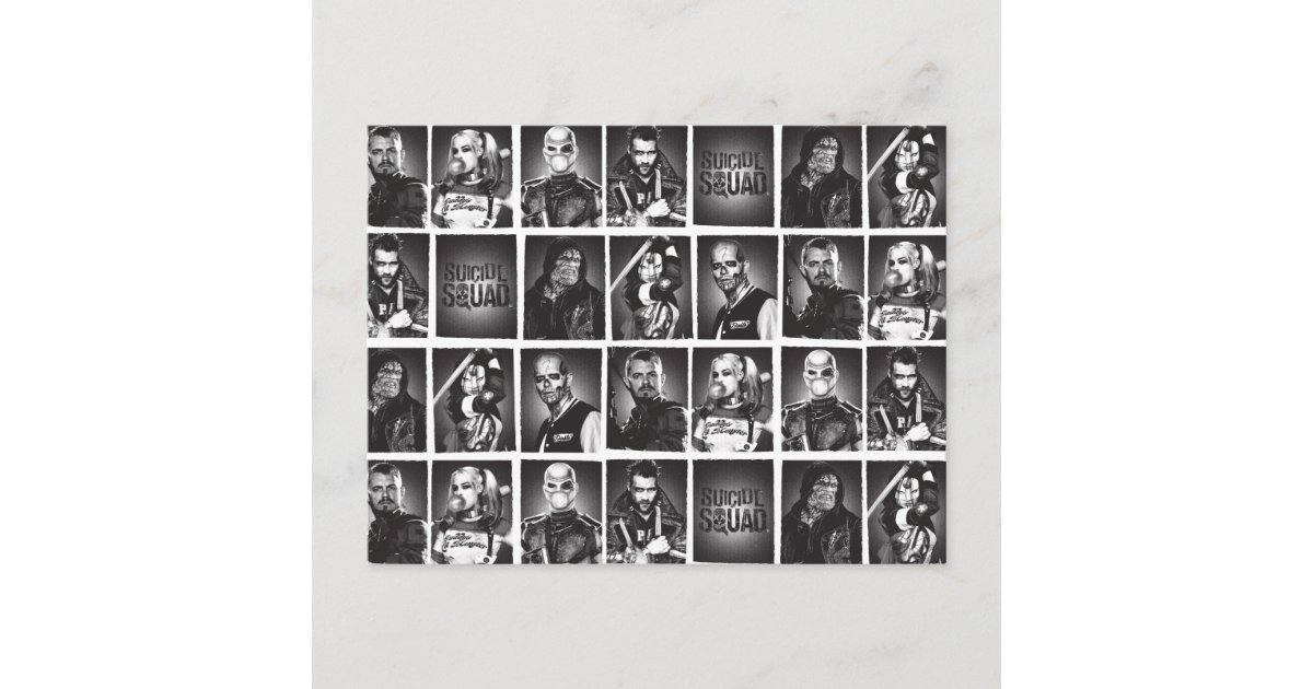 Suicide Squad | Yearbook Pattern Postcard | Zazzle