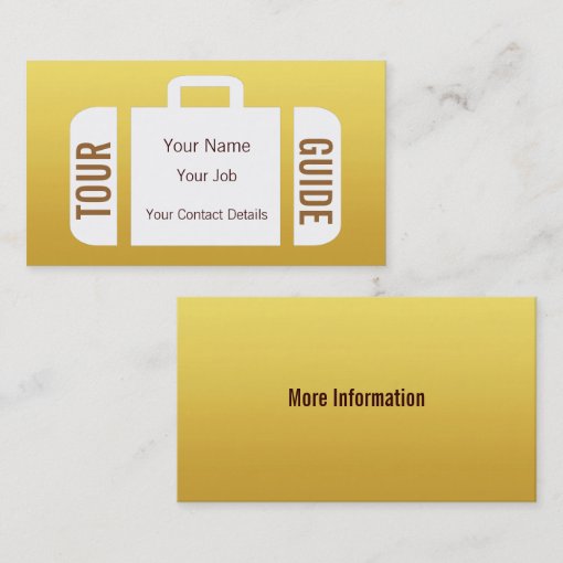 Suitcase Travel Agent Tour Guide Business Card | Zazzle