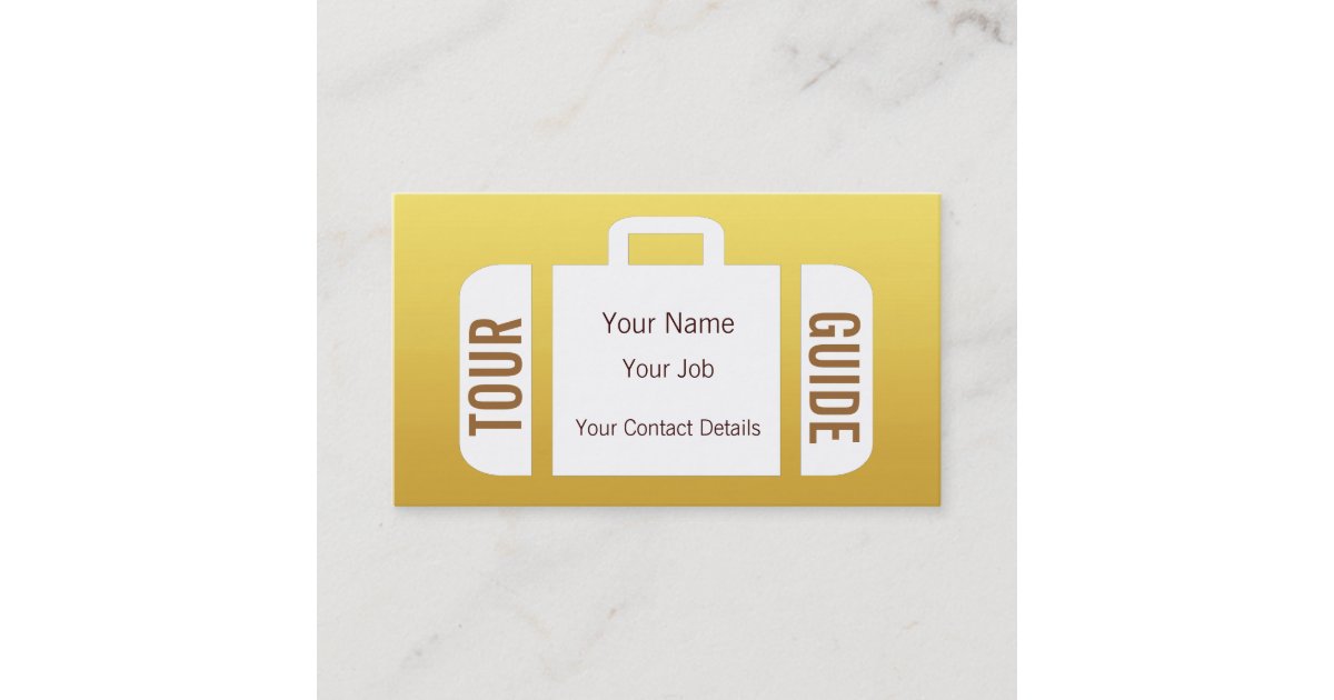 Suitcase Travel Agent Tour Guide Business Card | Zazzle