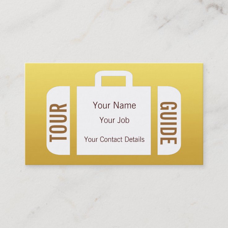 Suitcase Travel Agent Tour Guide Business Card | Zazzle