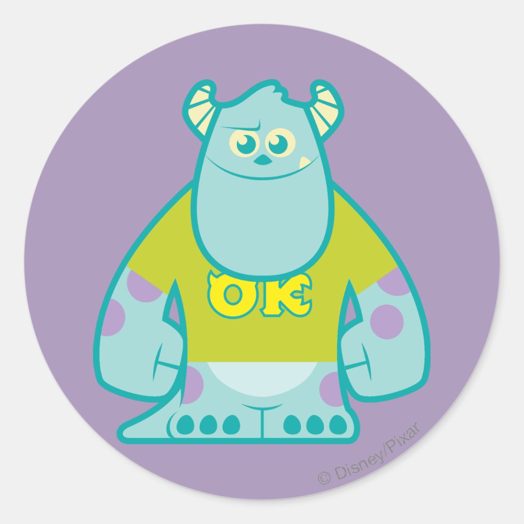 Sulley 2 classic round sticker | Zazzle