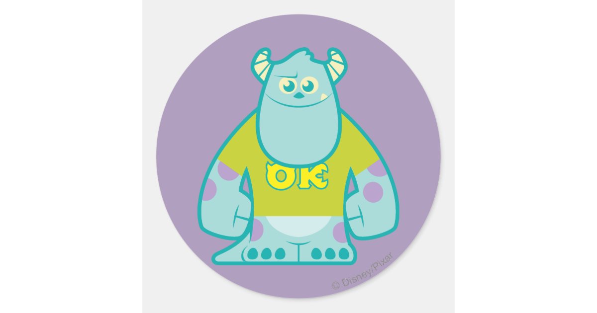 Sulley 2 classic round sticker | Zazzle
