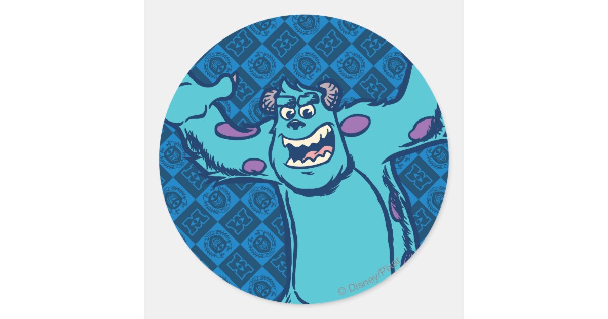 Sulley 4 classic round sticker | Zazzle