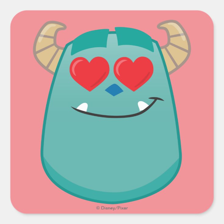 Sulley Emoji Square Sticker | Zazzle