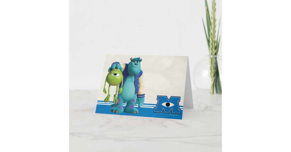 Sulley Holding Mike Card | Zazzle