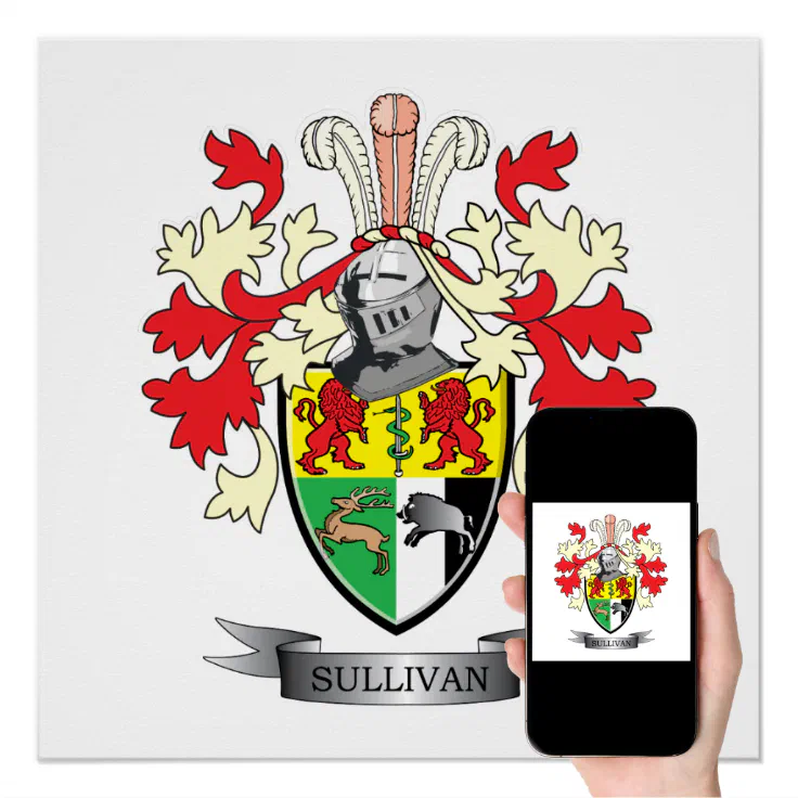 Sullivan Coat of Arms Poster | Zazzle