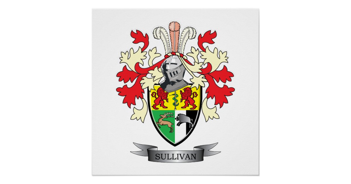 Sullivan Coat of Arms Poster | Zazzle