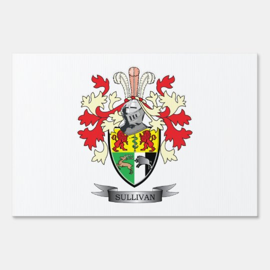 Sullivan-Coat-of-Arms Yard Sign | Zazzle.com