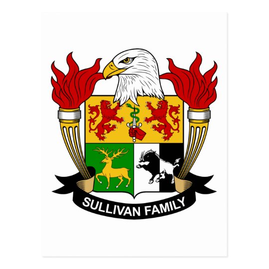 Sullivan Family Crest Postcard | Zazzle.com