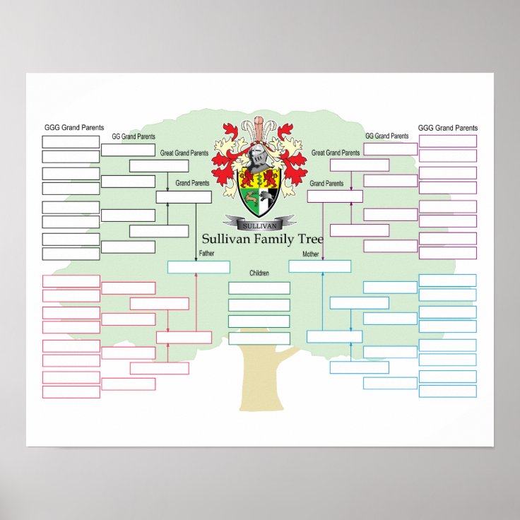 Sullivan-Family-Tree Poster | Zazzle