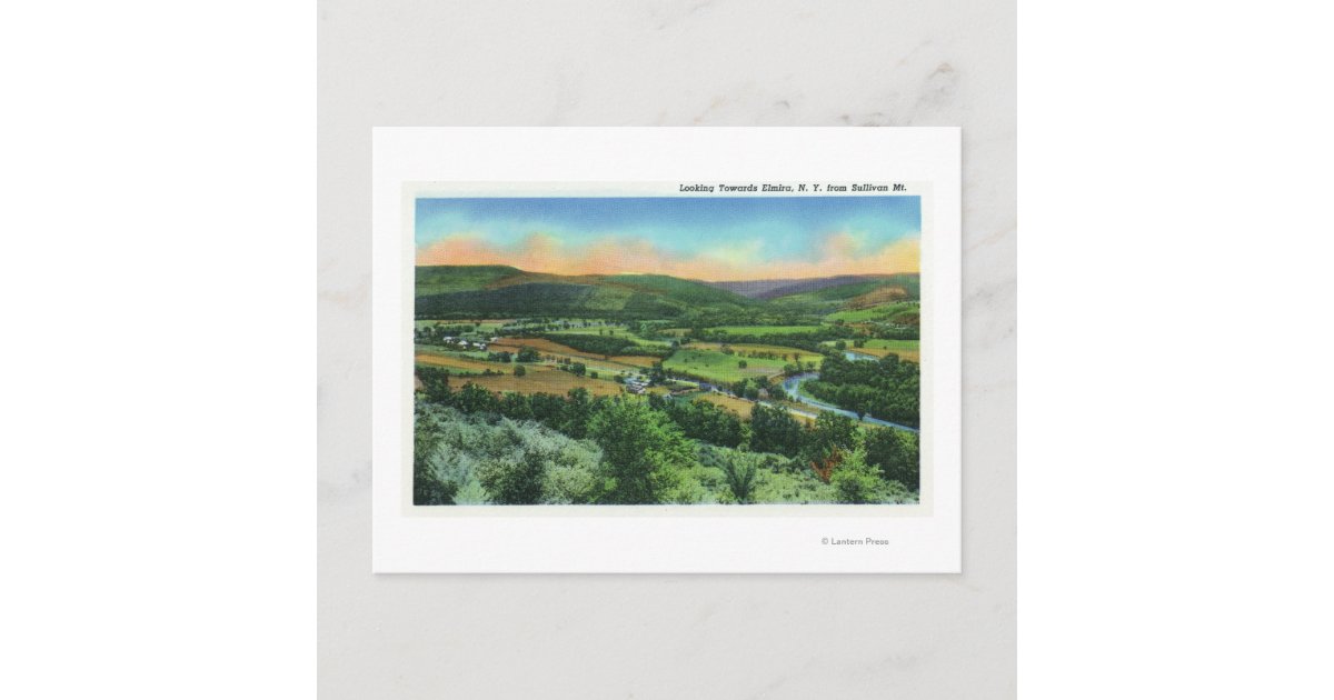 Sullivan Mountain View of the City Postcard | Zazzle