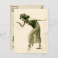 Sultry Vintage Flapper Dancer La Sylphe Postcard | Zazzle
