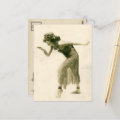 Sultry Vintage Flapper Dancer La Sylphe Postcard | Zazzle