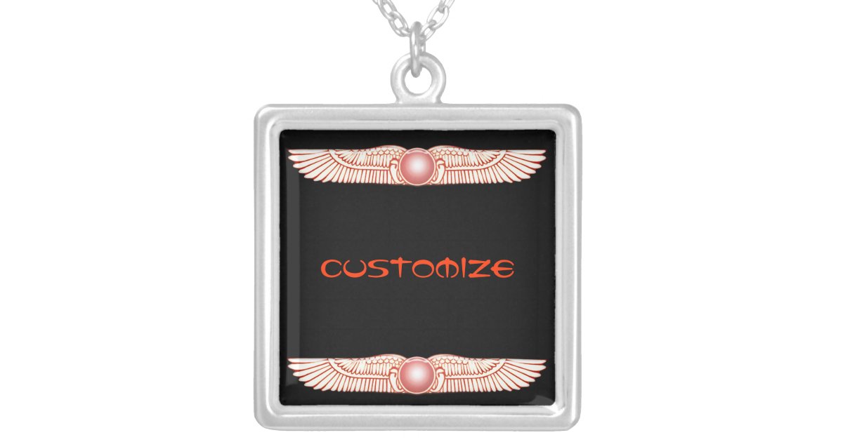 Sumerian Anunnaki Winged Sun Disk Necklace | Zazzle