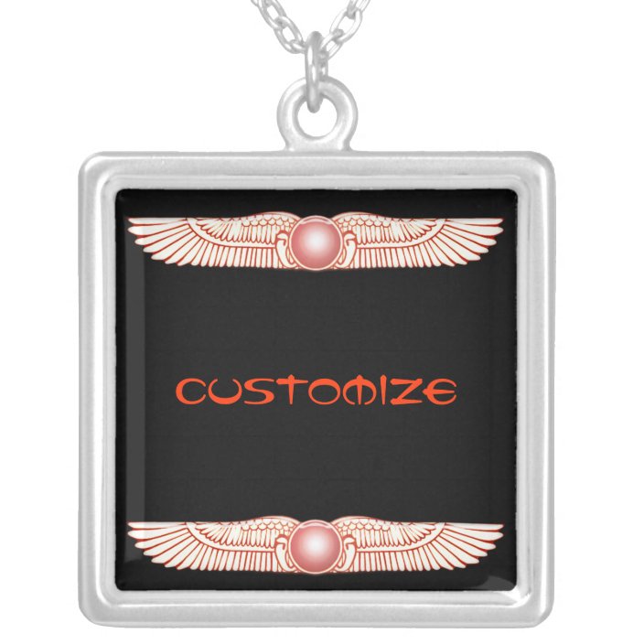 Sumerian Anunnaki Winged Sun Disk Necklace | Zazzle.com