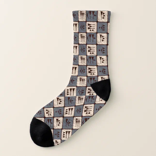 Sumerian calligraphy socks | Zazzle