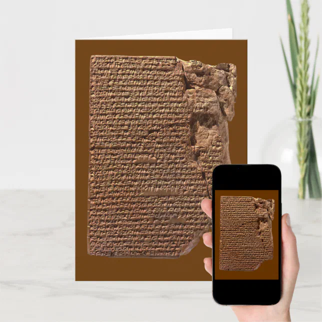 "Sumerian Cuneiform Writing" Greeting Card | Zazzle