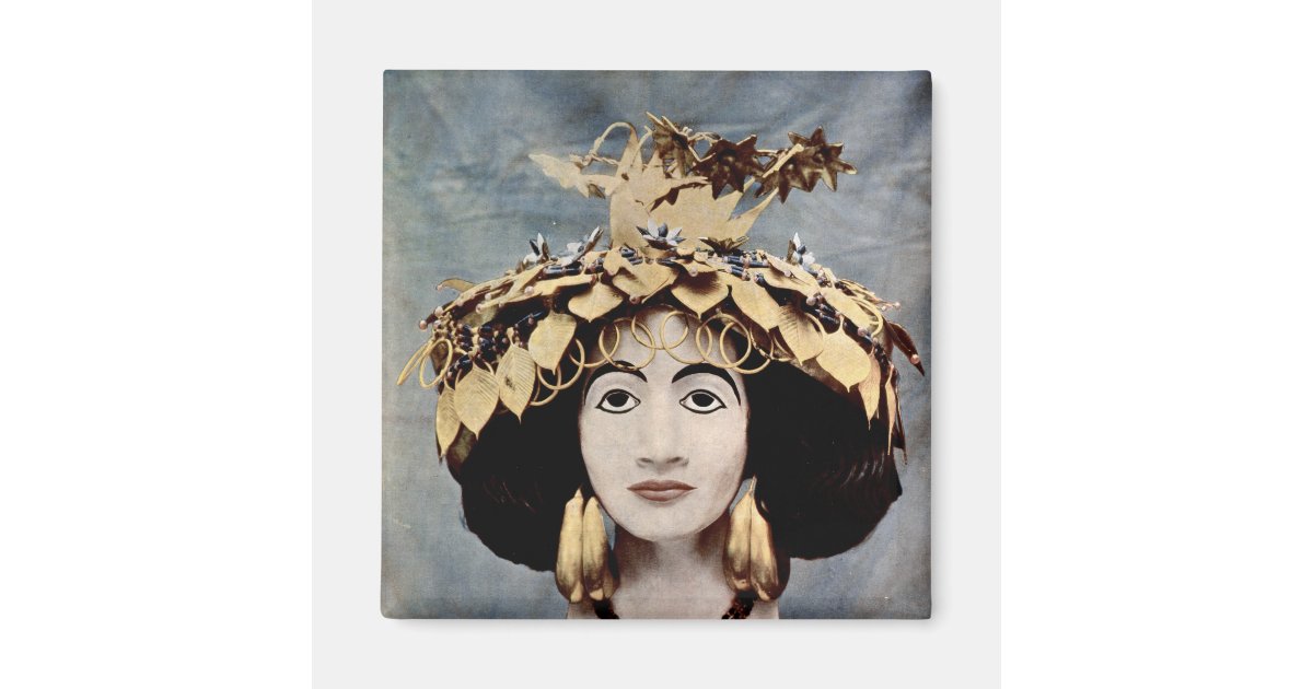 Sumerian headdress worn by Queen Shub-ad Magnet | Zazzle