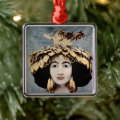 Sumerian headdress worn by Queen Shub-ad Metal Ornament | Zazzle