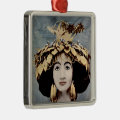Sumerian headdress worn by Queen Shub-ad Metal Ornament | Zazzle