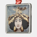 Sumerian headdress worn by Queen Shub-ad Metal Ornament | Zazzle