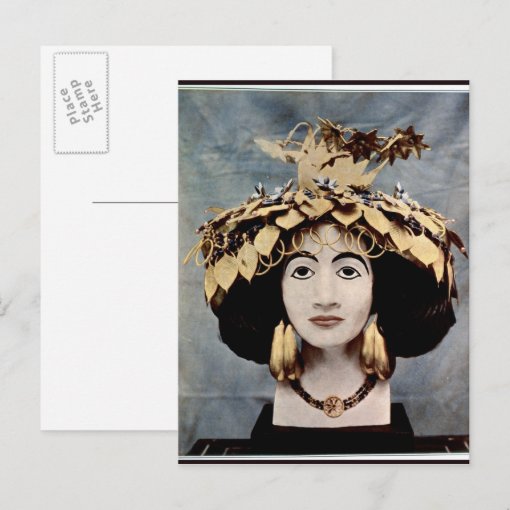 Sumerian headdress worn by Queen Shub-ad Postcard | Zazzle