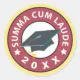 Summa Cum Laude Graduation Classic Round Sticker | Zazzle