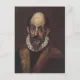 Summary Description El Greco self-portrait, 1604 D Postcard | Zazzle