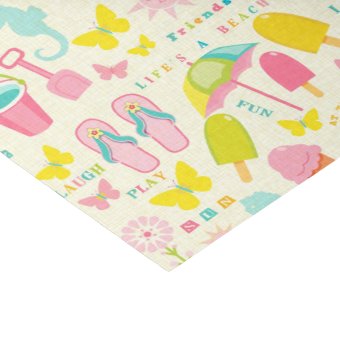 Summer At The Beach Tissue Paper | Zazzle