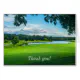 Summer At The Golf Course Thank you Notecard | Zazzle
