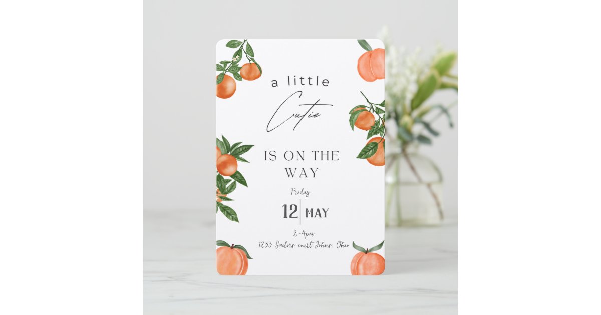 Summer baby shower invitations | Zazzle