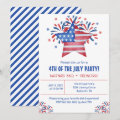 Summer Backyard BBQ 4th Of July Party Invitation | Zazzle