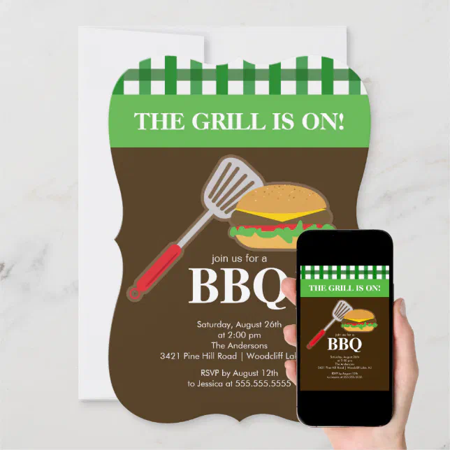 Summer Barbecue Cookout Invitation | Zazzle