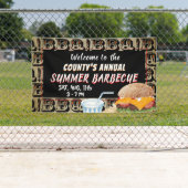 Summer BBQ Cookout Banner | Zazzle