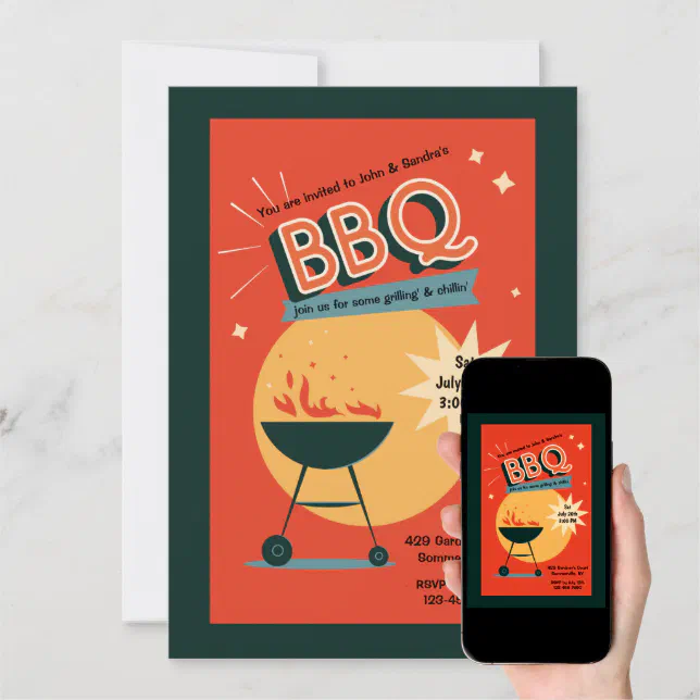 Summer BBQ Invitation | Zazzle