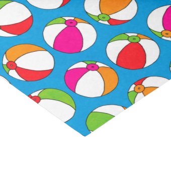 Summer Beach Balls Tissue Paper | Zazzle