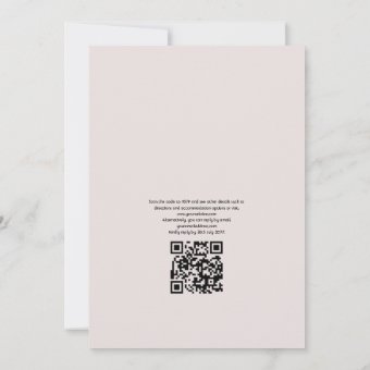 Summer Beach QR Code RSVP Wedding Invitation | Zazzle