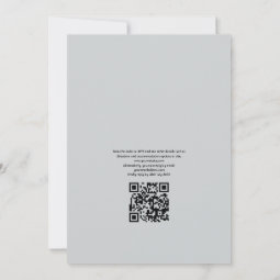 Summer Beach QR Code RSVP Wedding Invitation | Zazzle