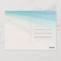 Summer Beach Scene Blue Thank You Postcard | Zazzle