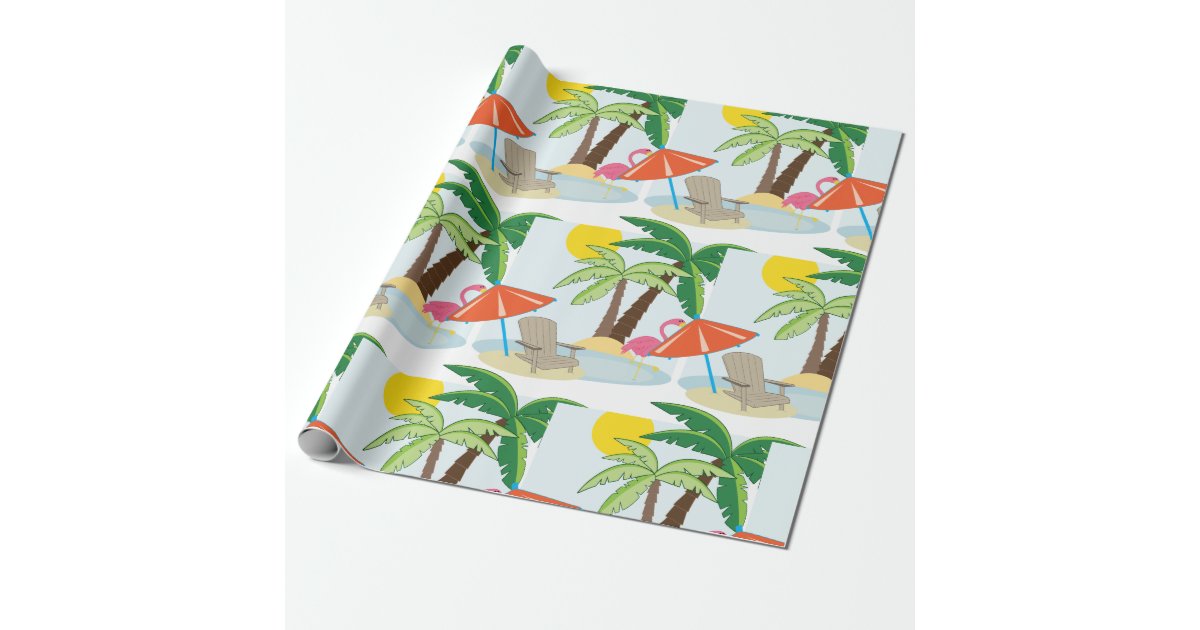 Summer Beach Wrapping Paper | Zazzle