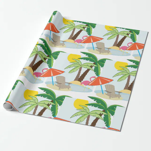 Summer Beach Wrapping Paper | Zazzle