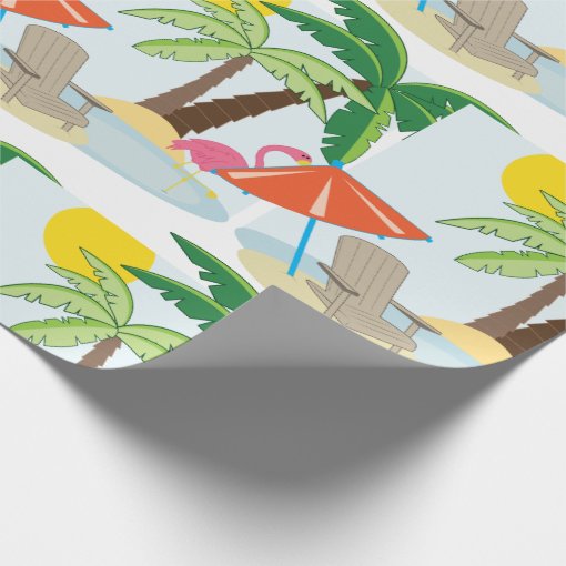 Summer Beach Wrapping Paper | Zazzle