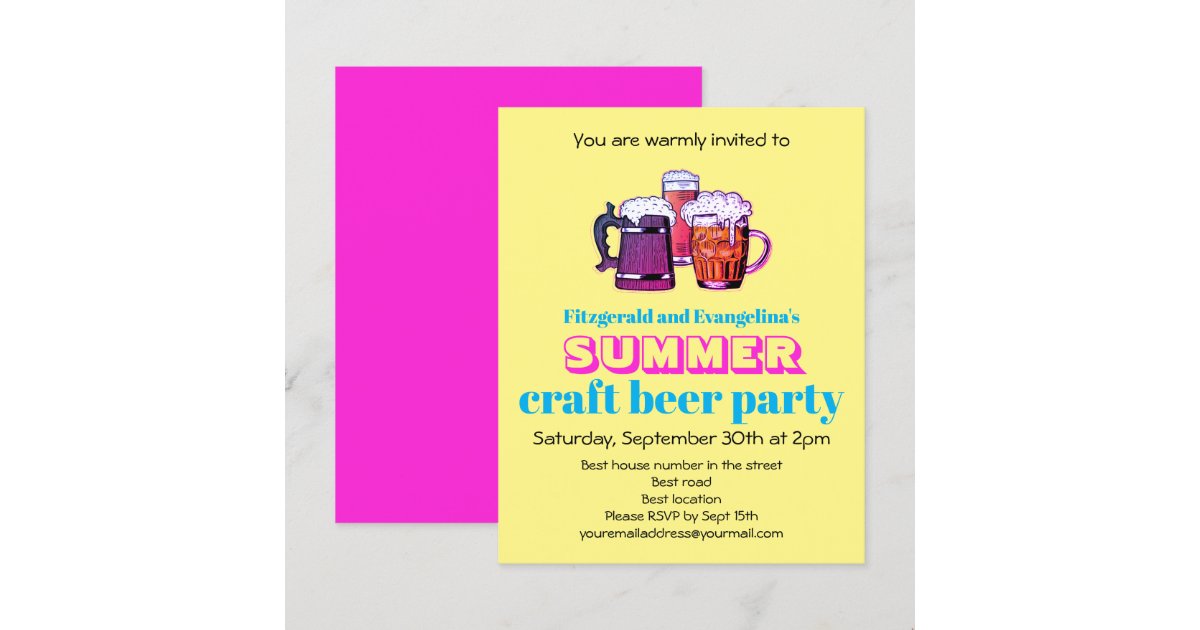 Summer Beer Party Invitation | Zazzle