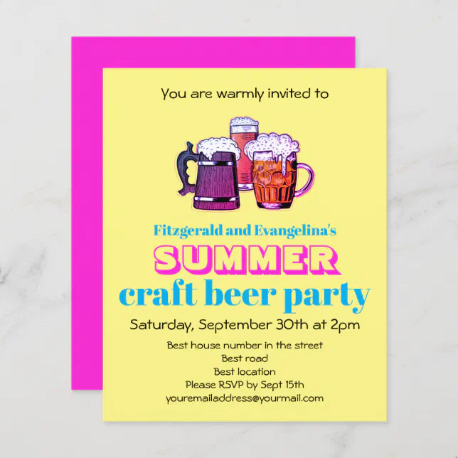 Summer Beer Party Invitation | Zazzle