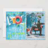 Summer beer Pool Party Photo Birthday Invitation | Zazzle