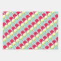 summer birthday Fruit Ice pop Popsicle Watermelon Wrapping Paper Sheets ...