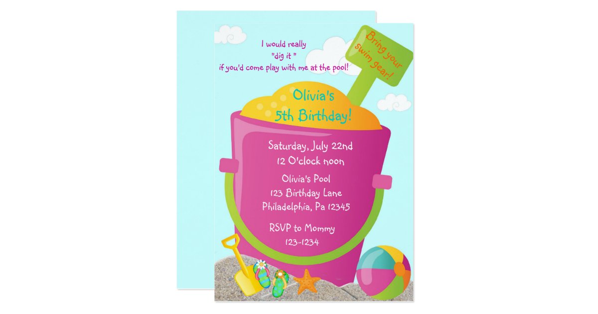Summer Birthday Invitation | Zazzle