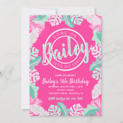 Summer Birthday Invitation | Pool Party Invitation | Zazzle