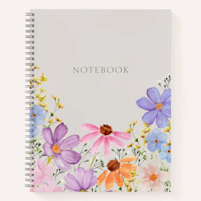 Summer Blossom Floral Notebook | Zazzle